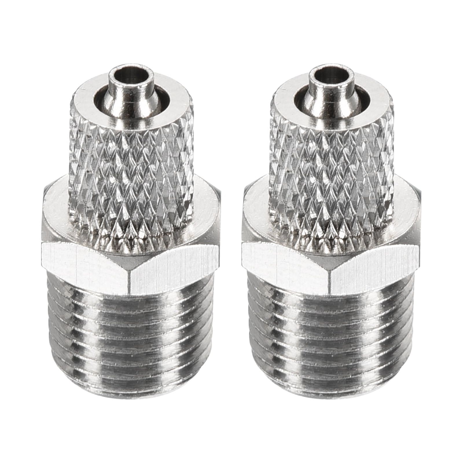 Uxcell G1/8 Compression Fitting Connector Male Thread Push to Quick ...