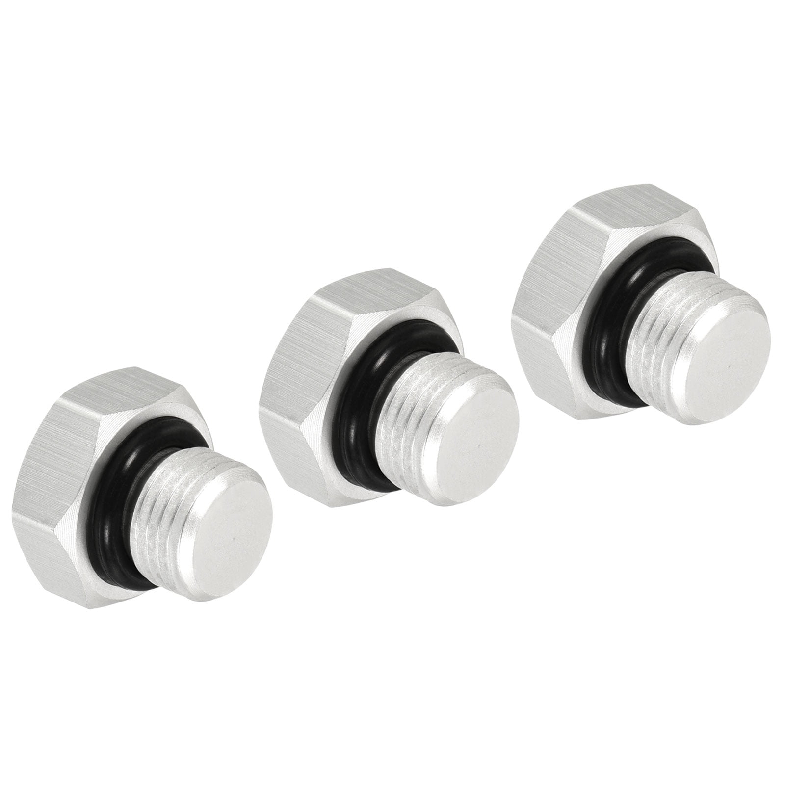 Uxcell G1/8 Male Thread Aluminum Hex Head Pipe Plug Cap Fitting ...
