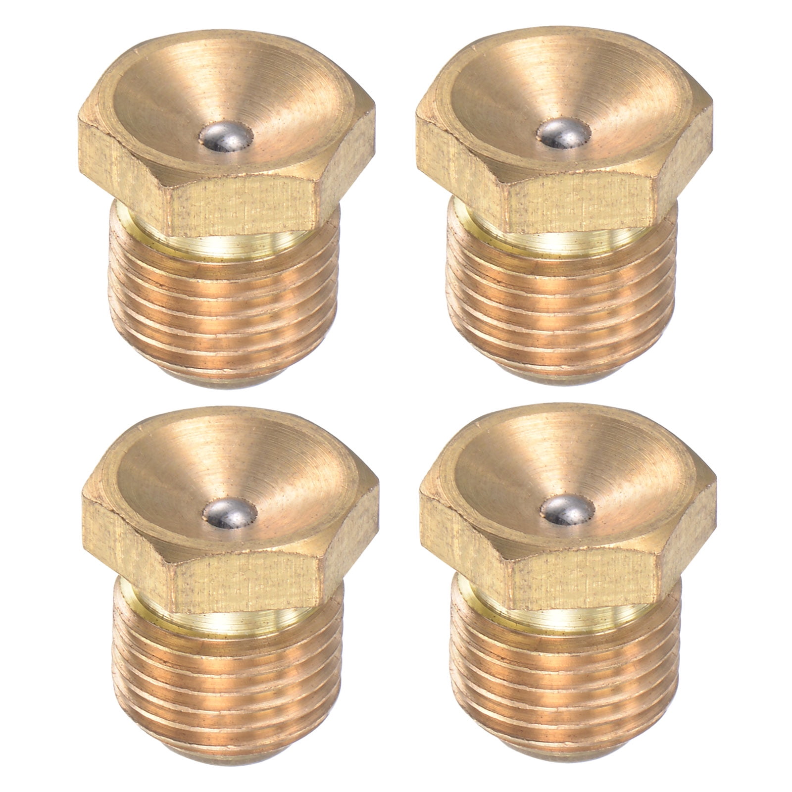 Uxcell G1/8 Stainless Steel Push Button Grease Oil Cup for Lubrication ...