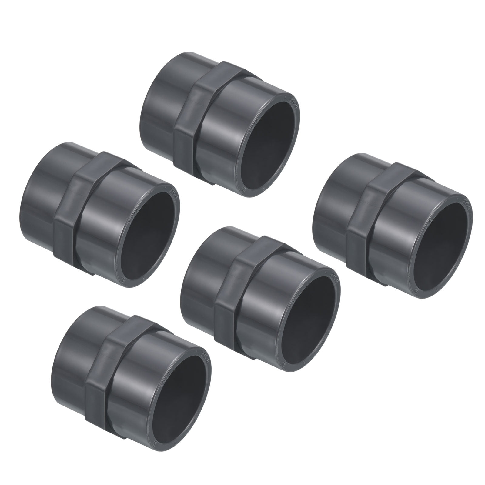 Uxcell G1 Female Thread Pipe Fitting UPVC 1" Socket Straight Tube Hose ...