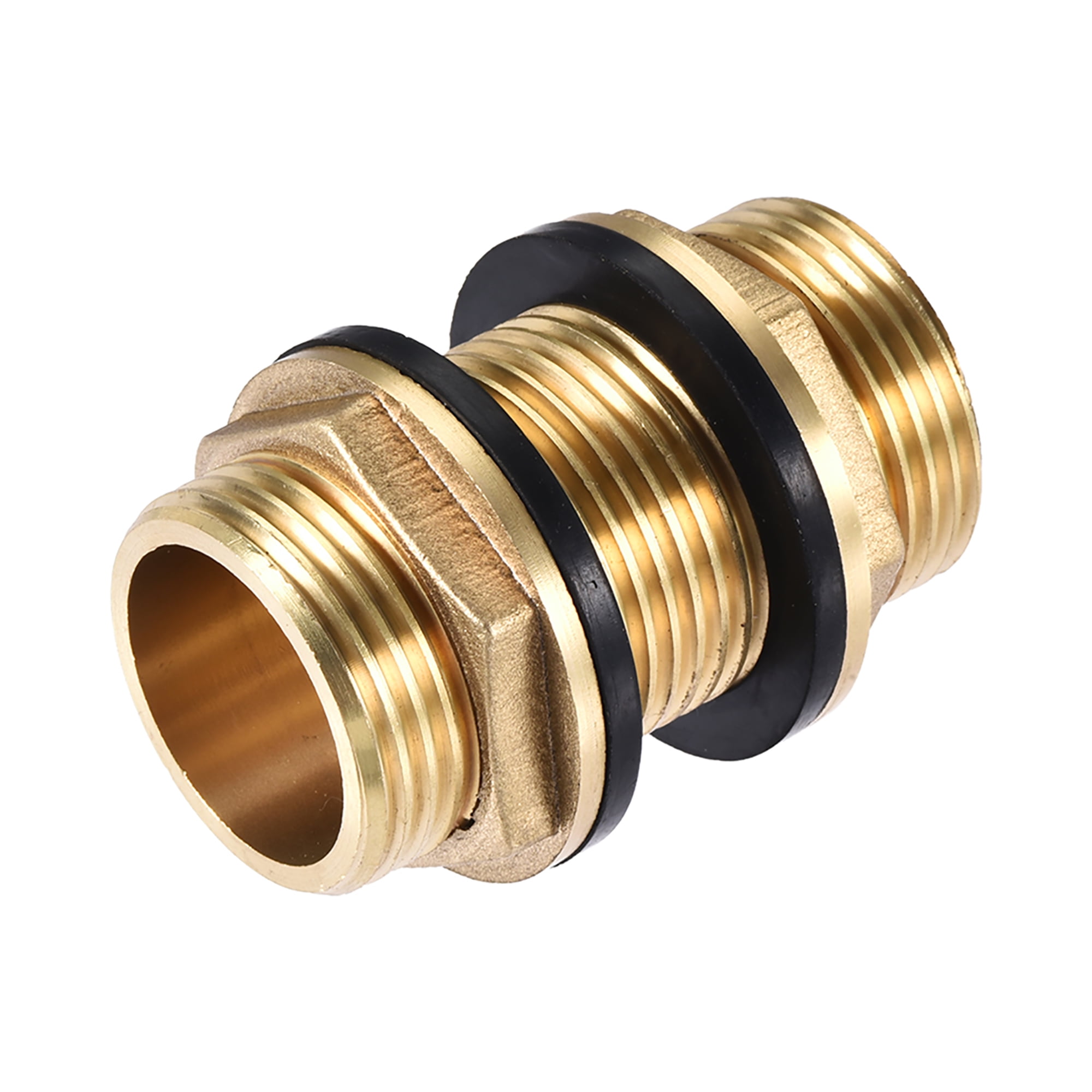 Uxcell G1 Male Thread Tube Adaptor Hose Fitting Brass Bulkhead Fitting ...