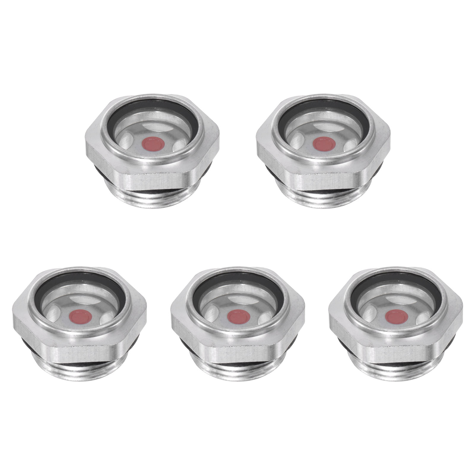 Uxcell G1 Male Threaded Aluminum Air Compressor Oil Level Gauge Sight ...