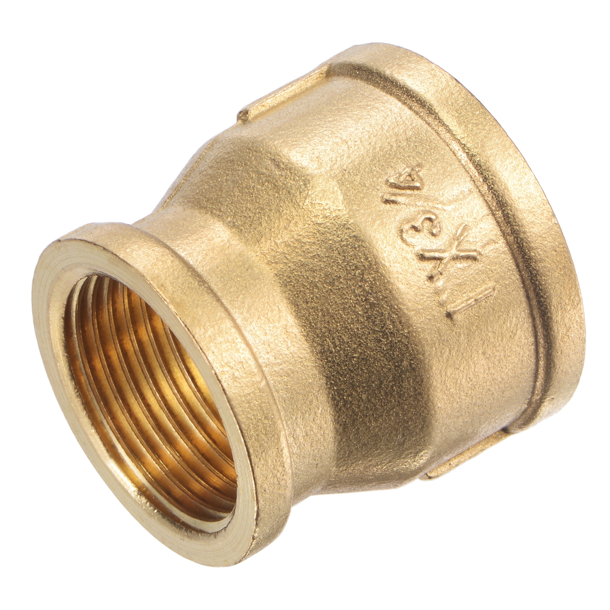 Uxcell G1 x G3/4 Female Thread Brass Reducer Pipe Fitting Coupling ...