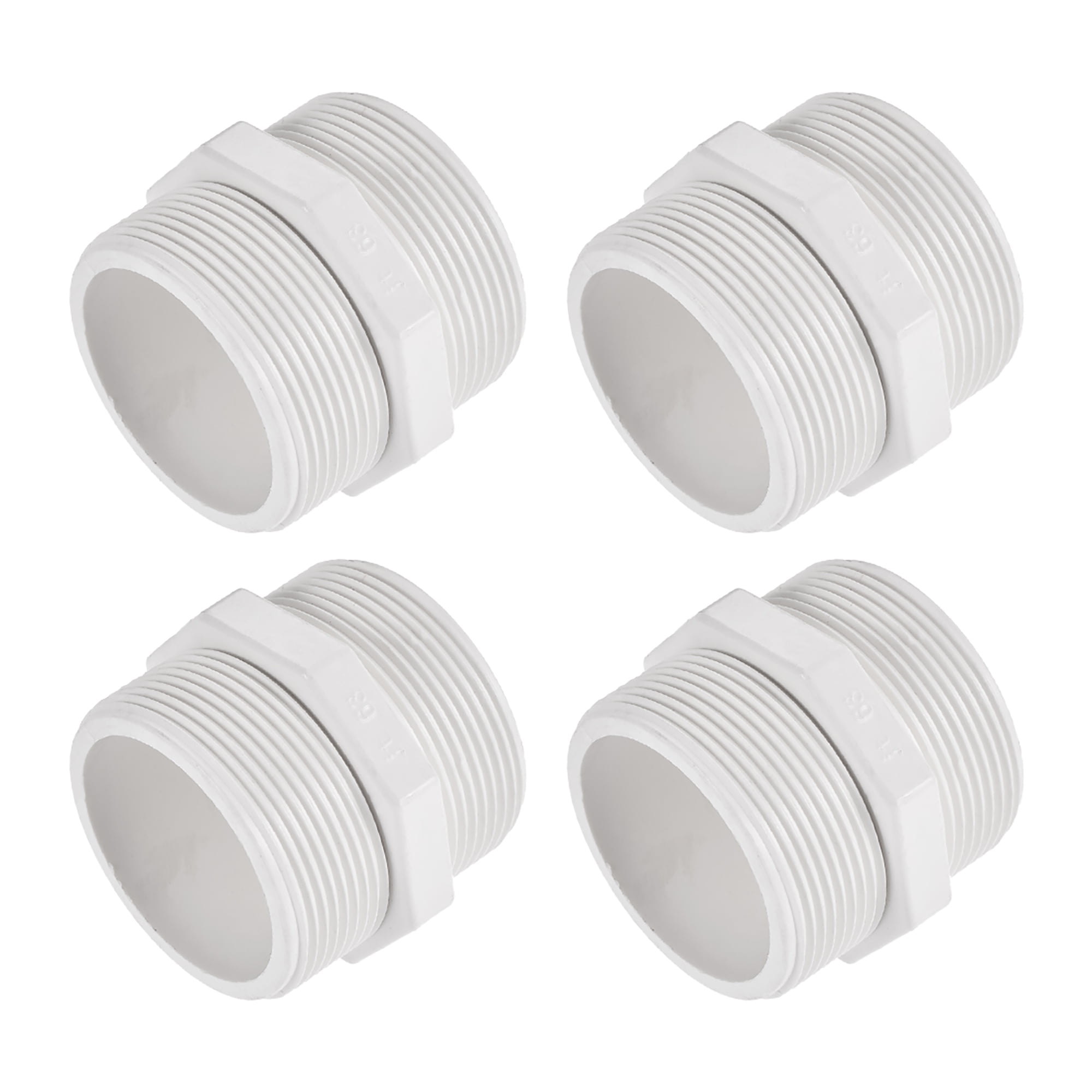 Unique Bargains Pipe Fitting, G1/2 Male Thread, Hex Nipple Tube Adaptor ...