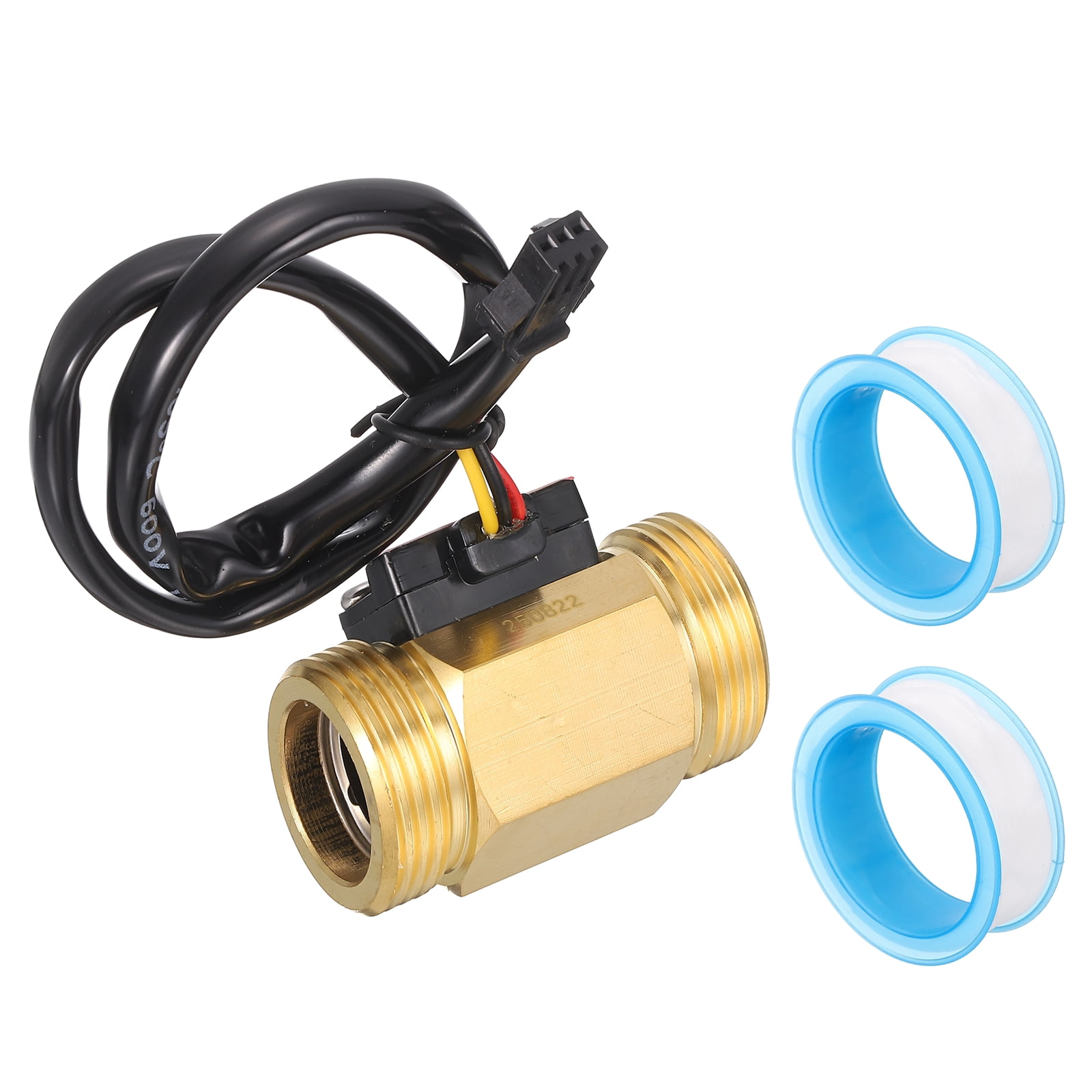 Uxcell G3/4" Hall Effect Liquid Water Flow Sensor, Brass Water Flow ...