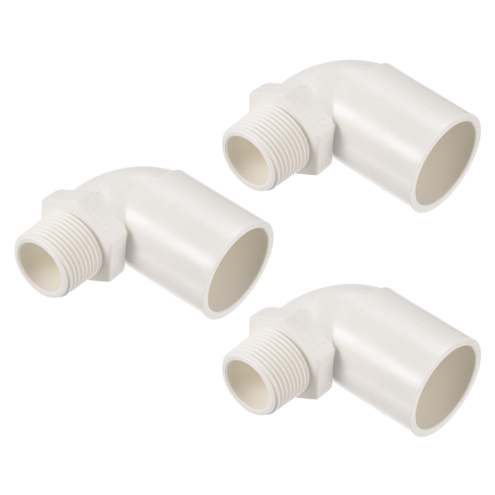 Uxcell G3/4 Male Thread 32mm ID PVC Water Pipe Elbow Fitting Adapter ...