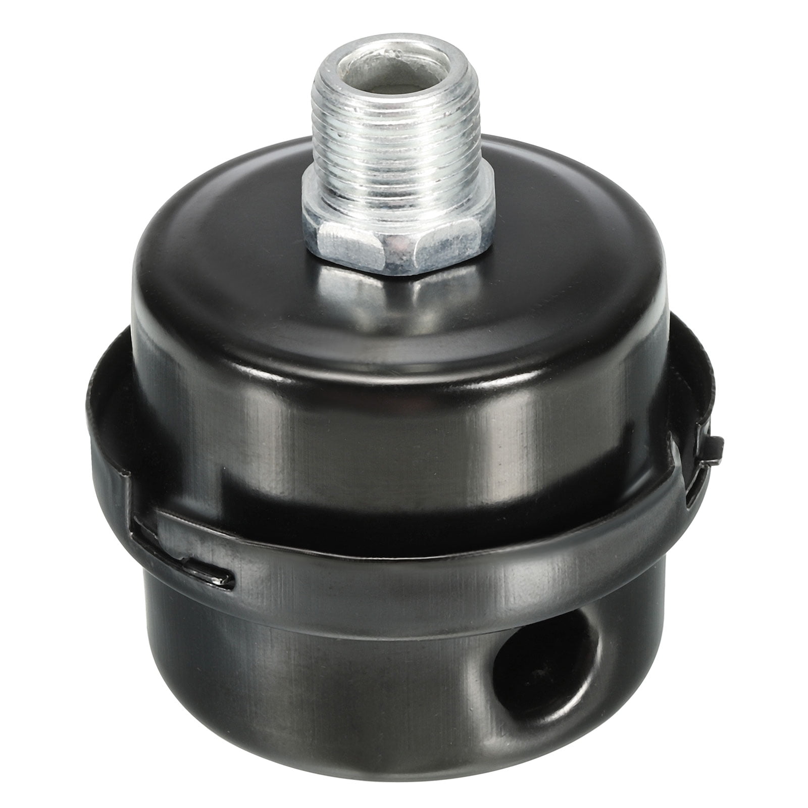 Uxcell G3/8 Air Compressor Silencers Filter, Intake Muffler, Black ...