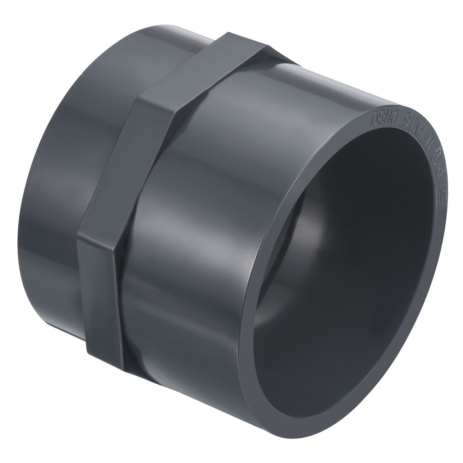 Uxcell G3 Female Thread Pipe Fitting UPVC 3" Socket Straight Tube Hose ...