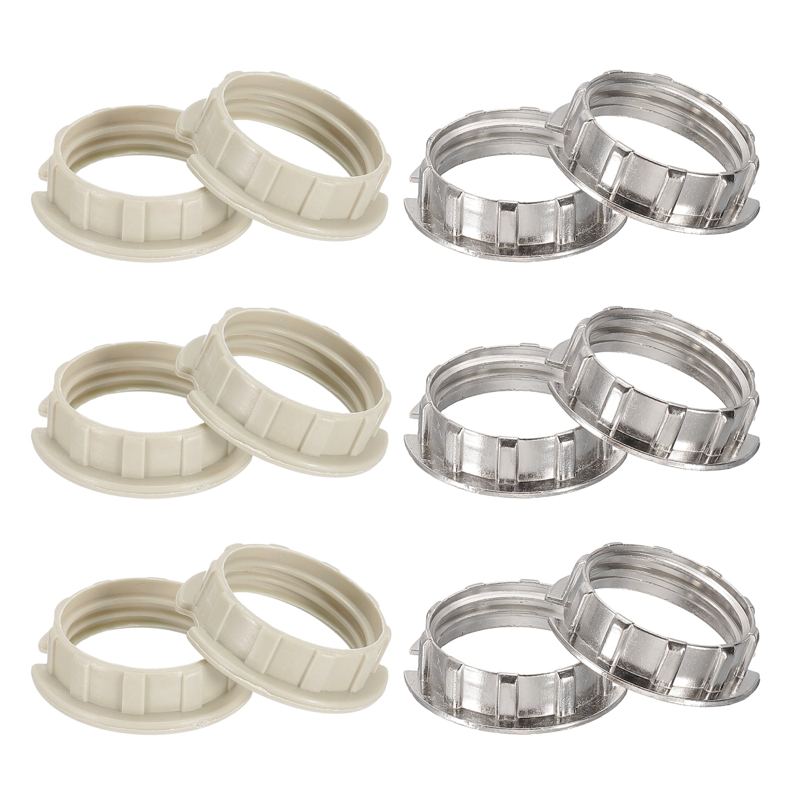 Uxcell G9 Light Socket Rings, 12 Pcs Shade Holder Adapter Alloy Ring ...