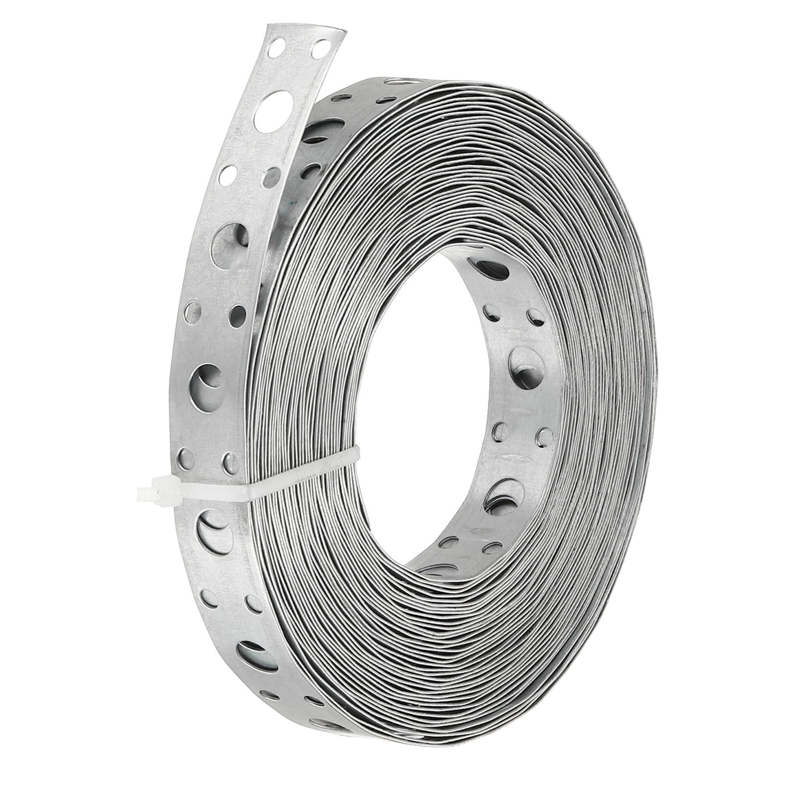 Uxcell Galvanized Pipe Strap, 1 Pcs 0.67 Inch x 33 FT 0.6mm Thickness ...