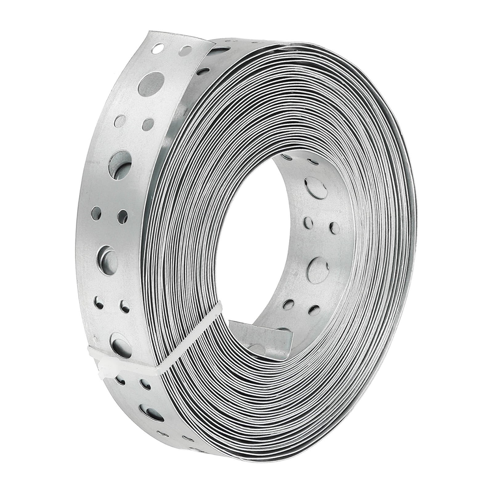 Uxcell Galvanized Pipe Strap, 1 Pcs 0.75 Inch x 33 FT 0.6mm Thickness ...