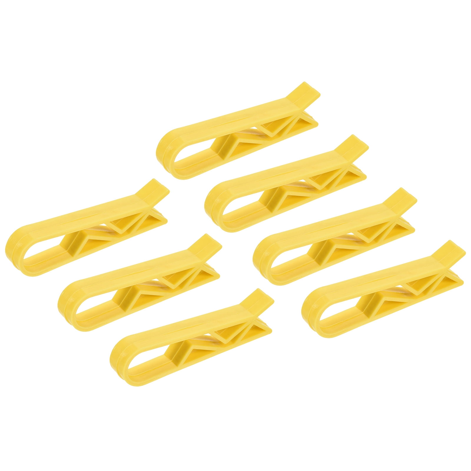 Uxcell Garbage Bin Clip Kitchen Trash Bag Non-Slip Clip Clamp Yellow 16 ...