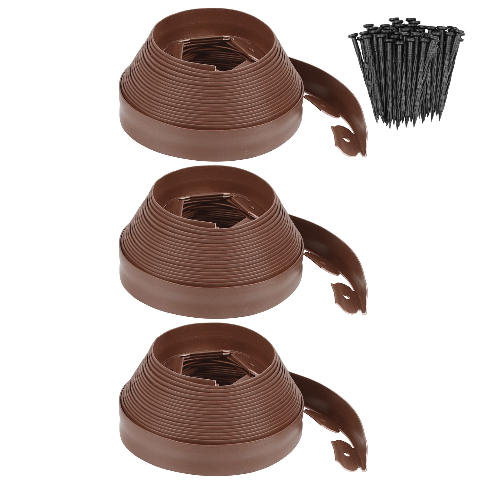 Uxcell Garden Edging - 120 Feet Plastic Landscape Edging Border with ...