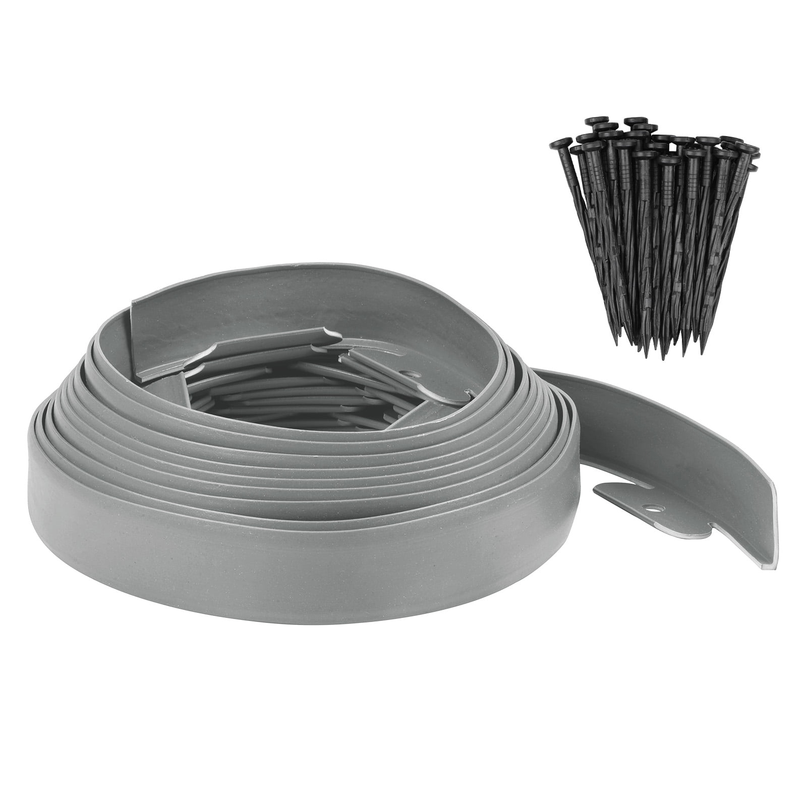 Uxcell Garden Edging - 20 Feet Plastic Landscape Edging Border with 18 ...