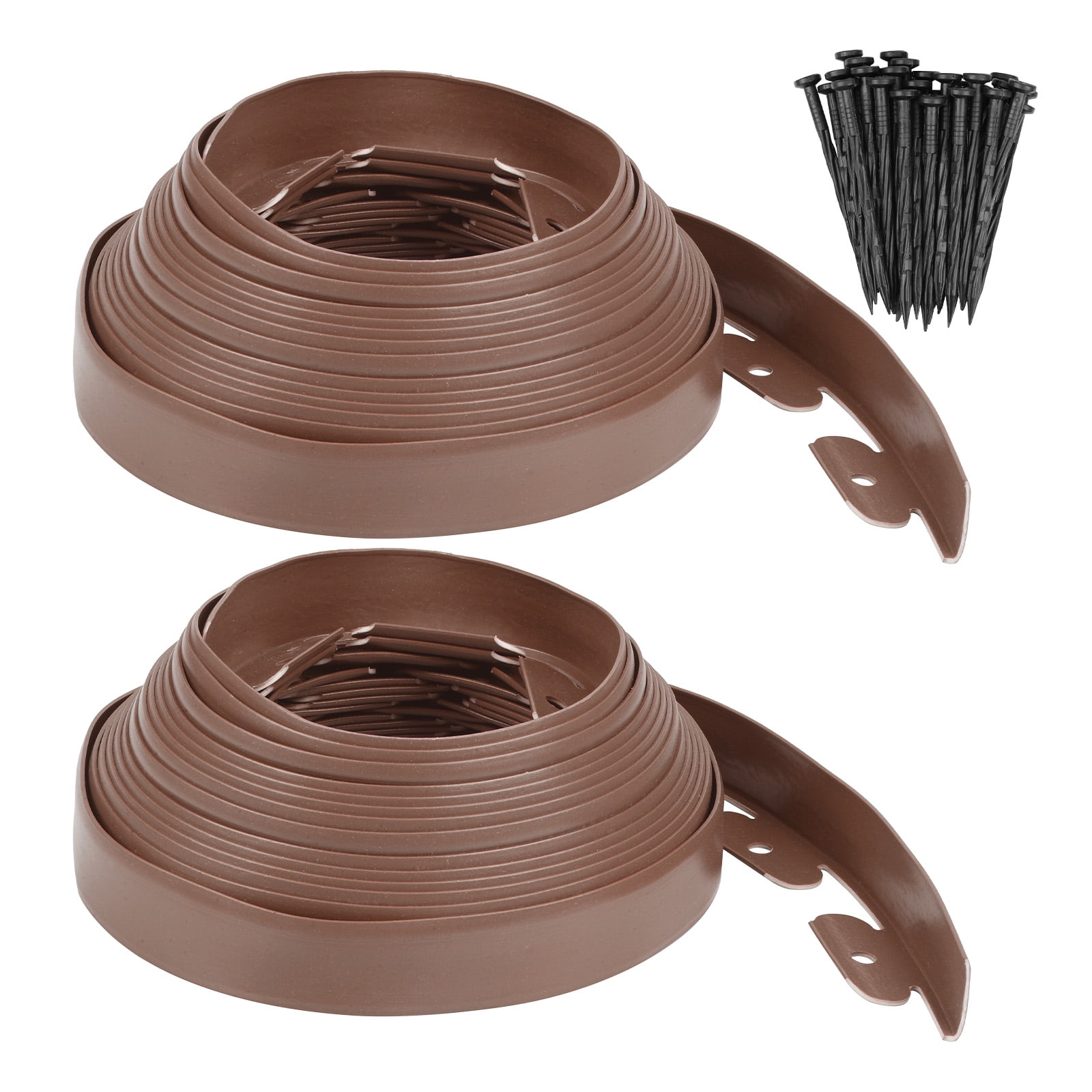 Uxcell Garden Edging - 66 Feet Plastic Landscape Edging Border with 60 ...