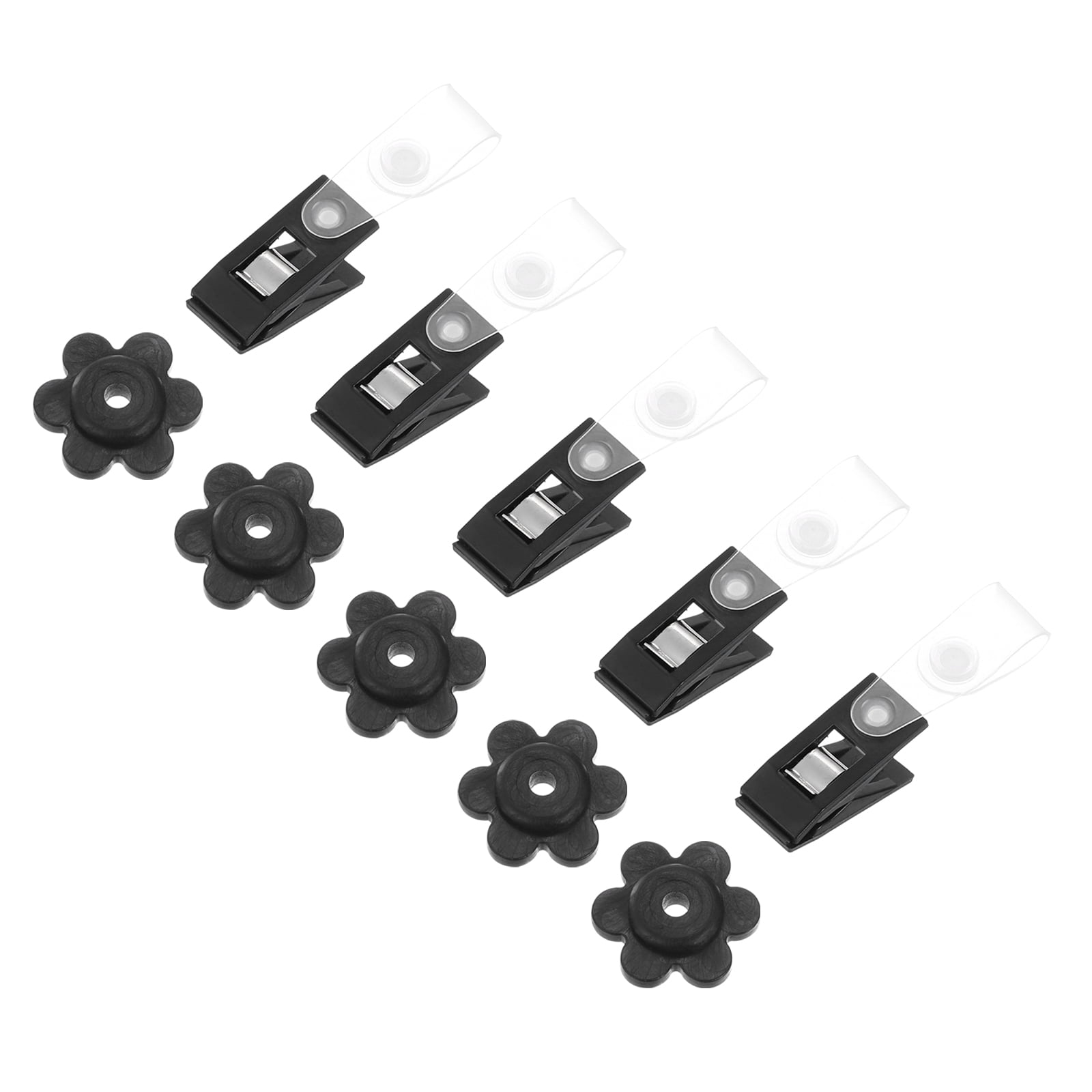 Uxcell Garden Flag Rubber Stoppers and Anti-Wind Clips, Adjustable Flag ...