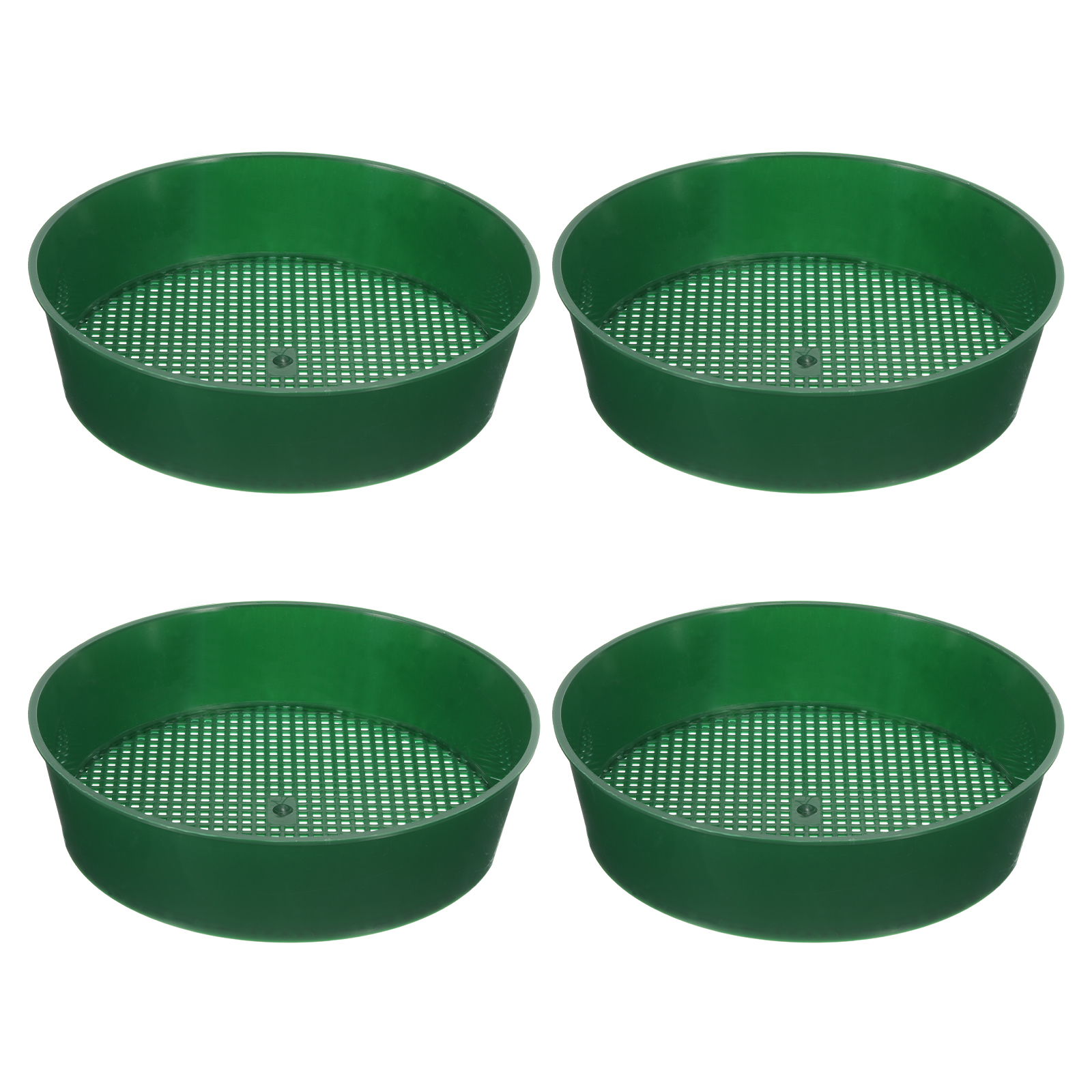 Uxcell Garden Soil Sifter 8" Dia 1/8" Mesh Screen Plastic Sand Sieve ...