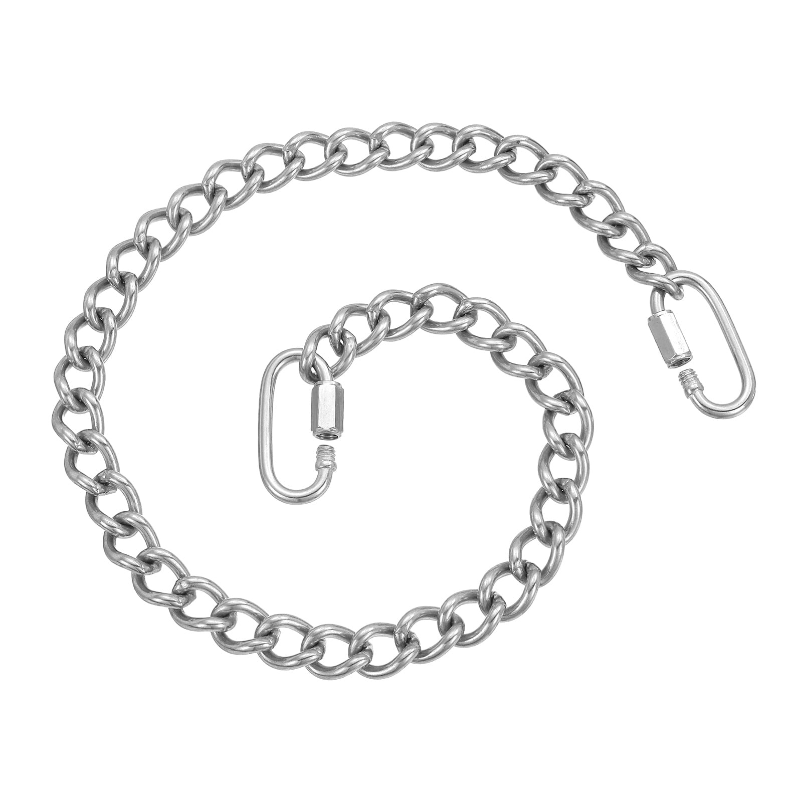 Uxcell Gate Chain Lock, (19.7Inch, Silver) (1 Pcs)304 Stainless Steel ...