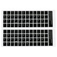 Uxcell German Keyboard Stickers Universal Keyboard Cover Smooth, Black ...