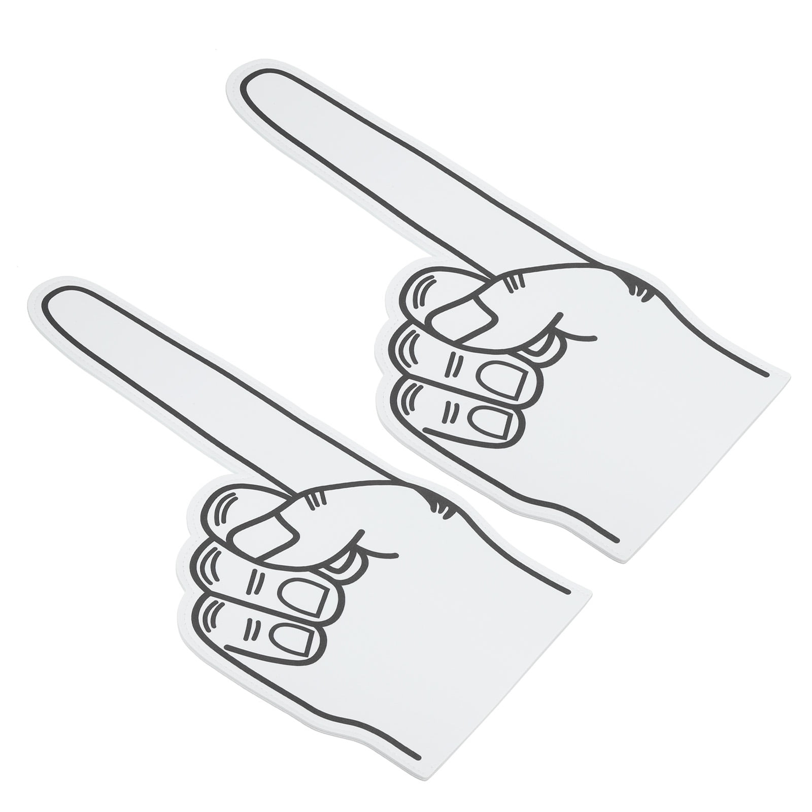 Uxcell Giant Foam Finger 18 Inch, 2Pcs EVA DIY Blank Foam Hand ...