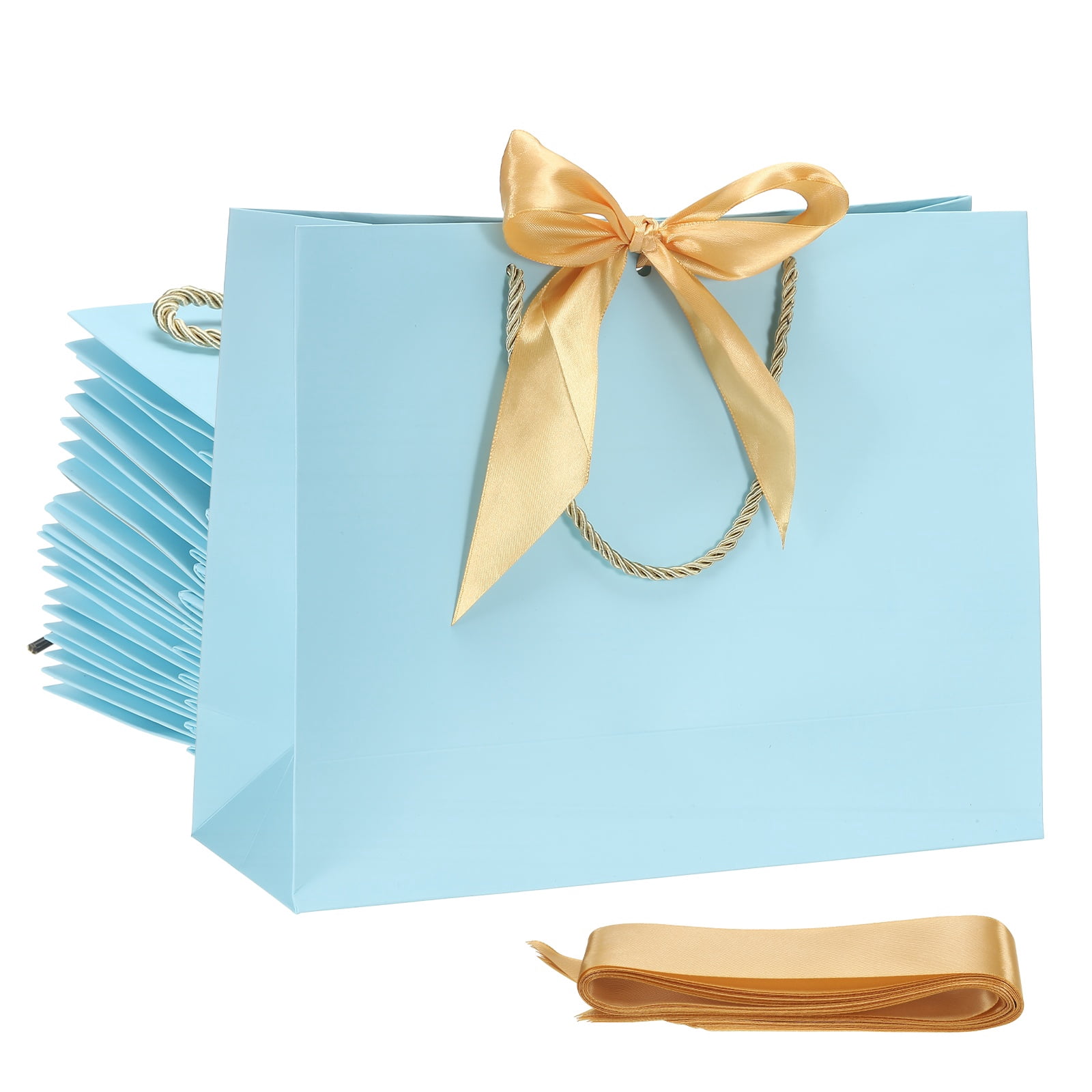 Uxcell Gift Bags with Bow Ribbon Medium Gift Wrap Bags with Handles for ...