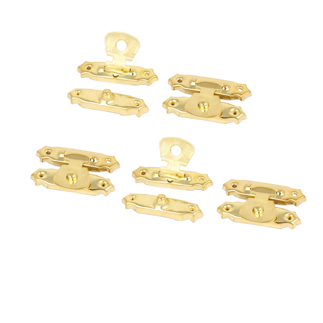 Uxcell Gift Box Metal Lock Buckle Latches Toggle Hasp Gold Tone 5Pcs ...