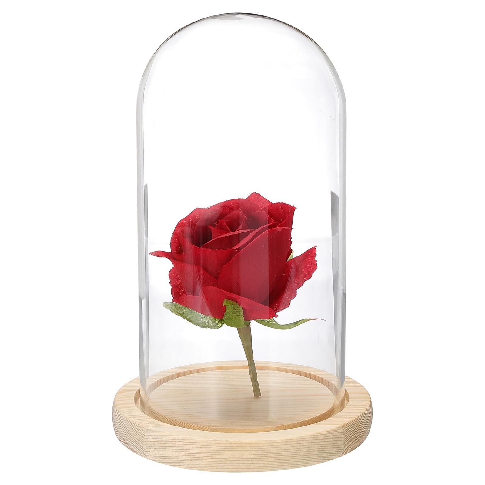 Uxcell Glass Cloche Display Dome, 7.4" x 3.9" Glass Dome Display Case ...