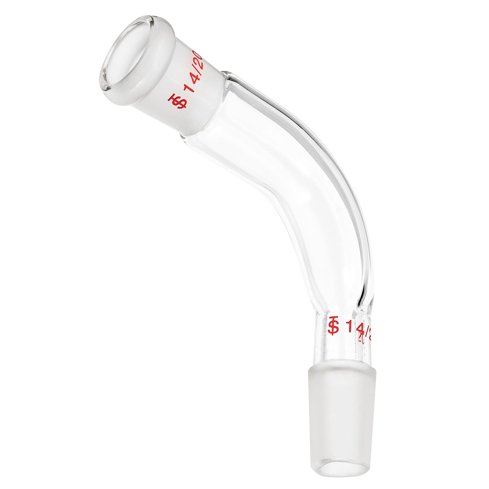 Uxcell Glass Distillation Adapter, 105 Degree 14/20 Outer and Inner ...