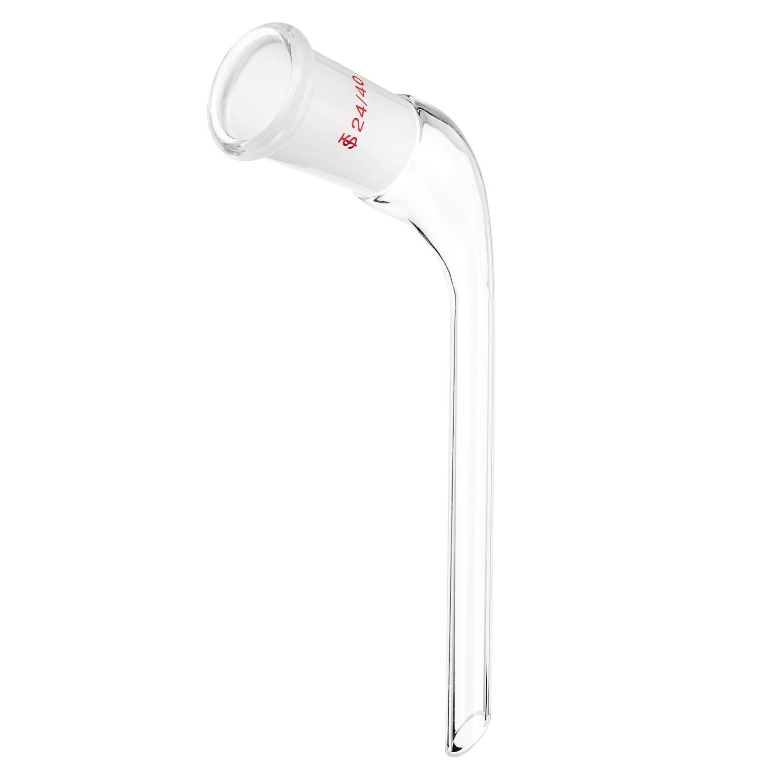Uxcell Glass Distillation Adapter, 105 Degree 24/40 Outer Joint Bent ...