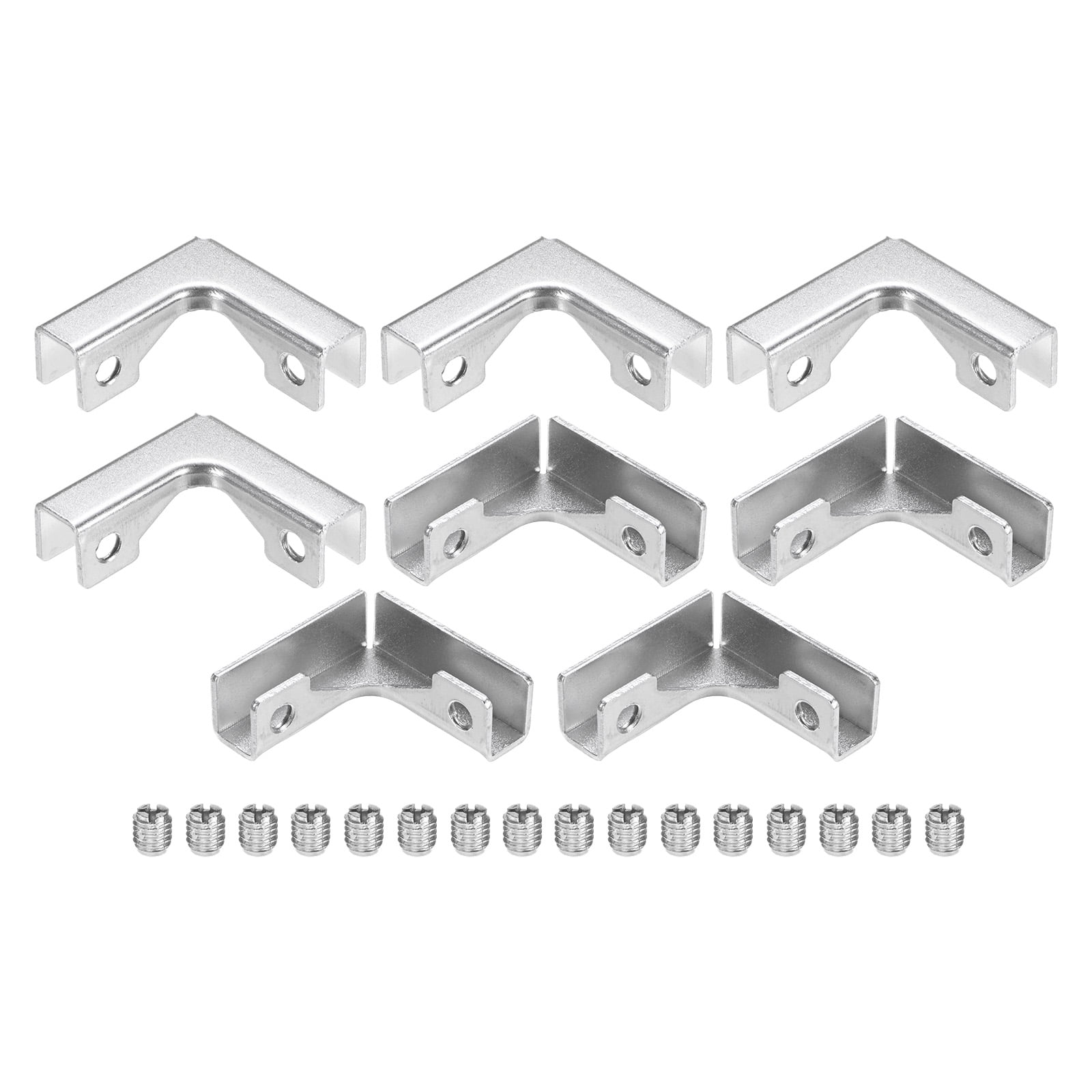 Uxcell Glass Fixing Clip (8-10mm) 8 PCS - Aluminum Alloy L-Shaped Glass ...