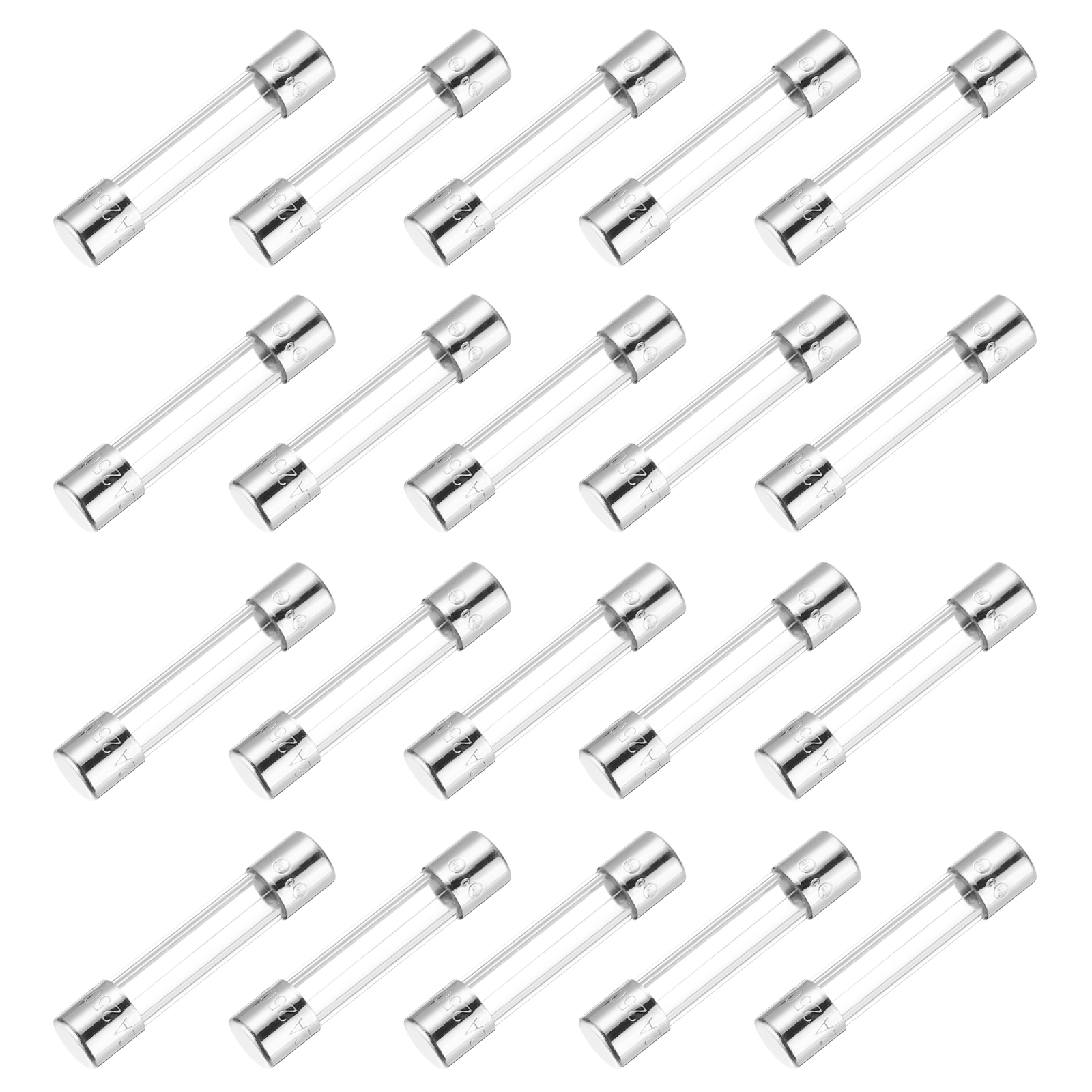 Uxcell Glass Fuse Time Delay Fuse with Wire UL Listed Slow Blow Fuse ...