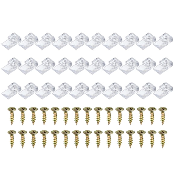 Glass Retainer Clips for Cabinets and Mirrors in Home Improvement