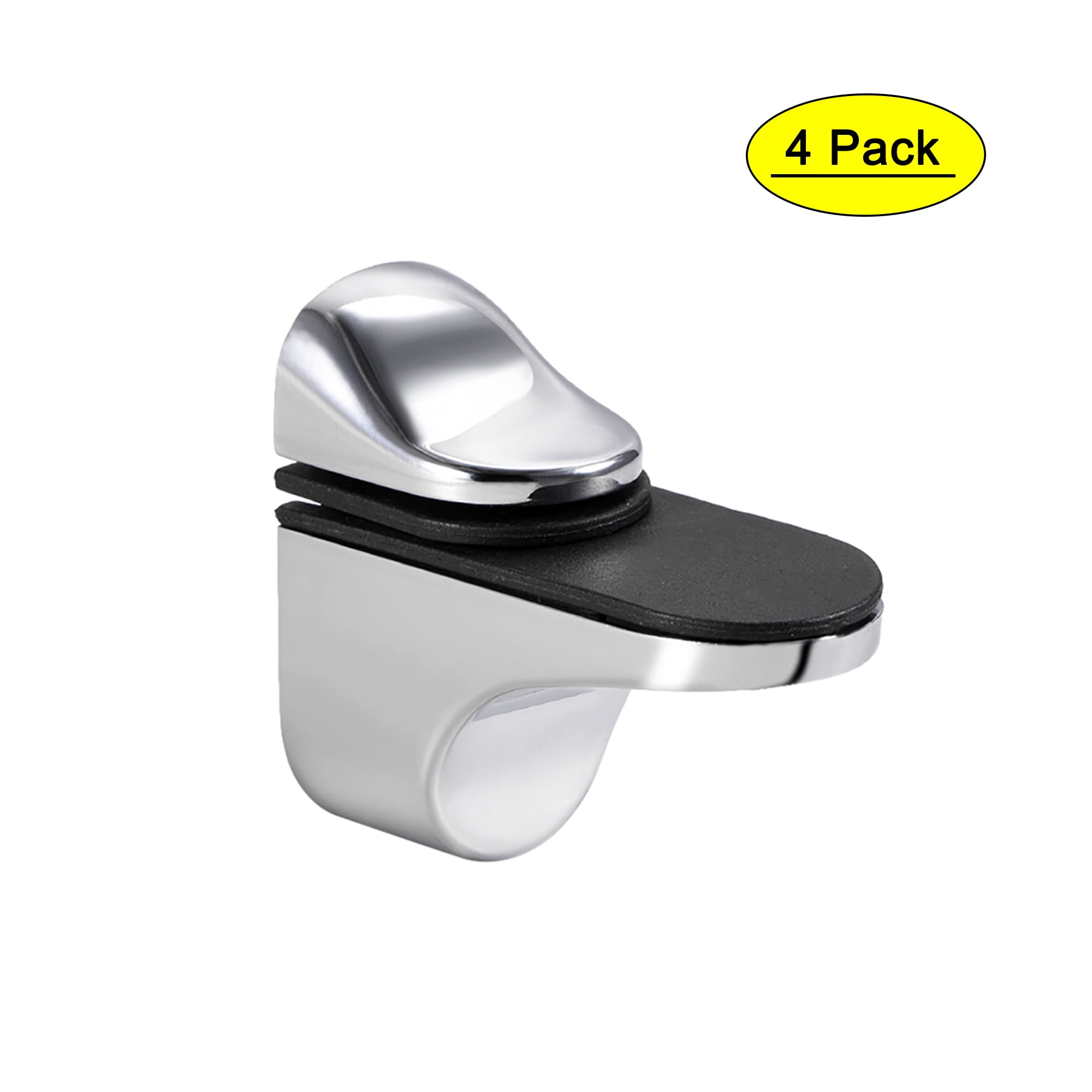 Uxcell Glass Shelf Bracket, Glass Clamp Solid Zinc Alloy for 3-20mm 4 ...