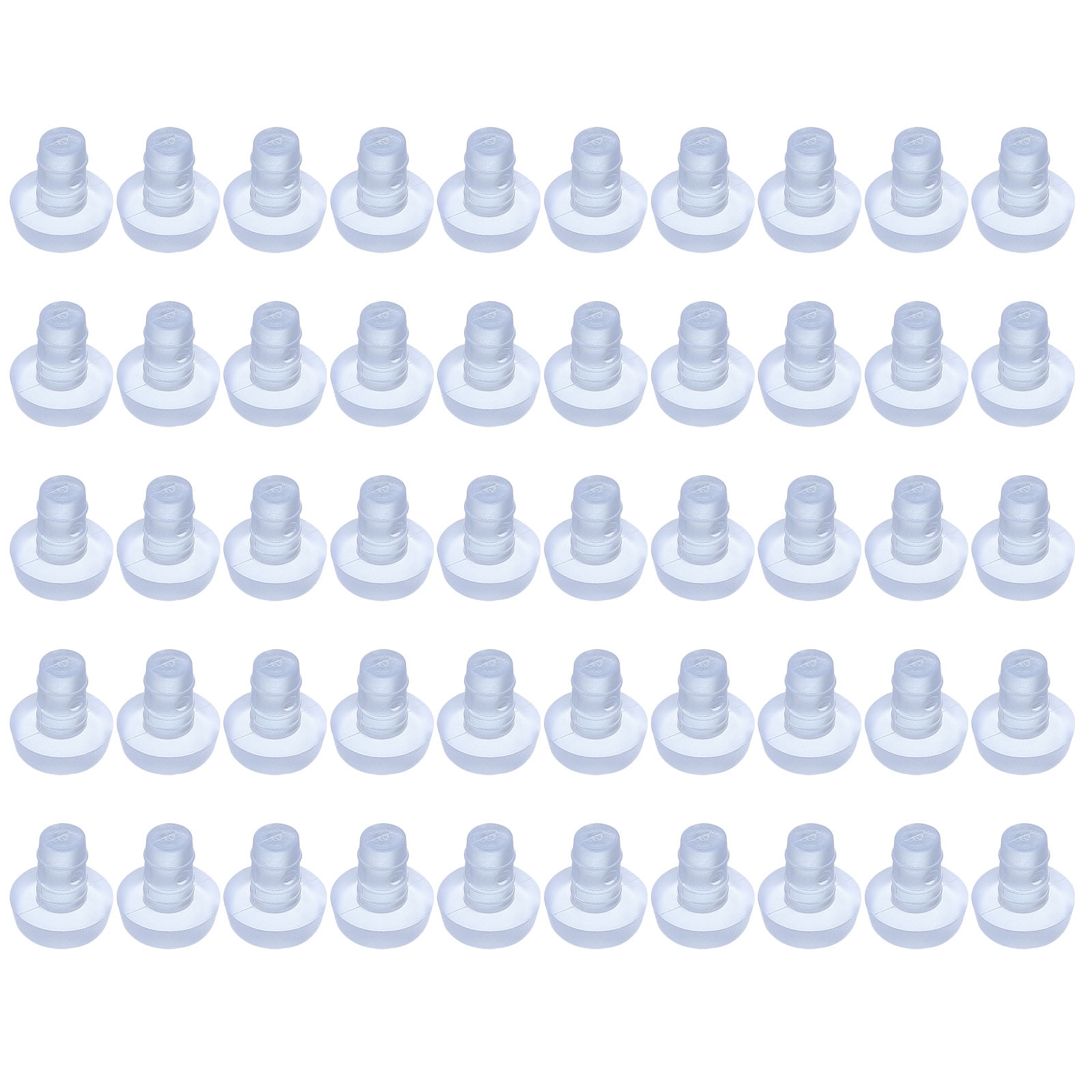 Uxcell Glass Table Top Bumpers, 50 Pcs 6mm Soft Stem Clear Rubber ...