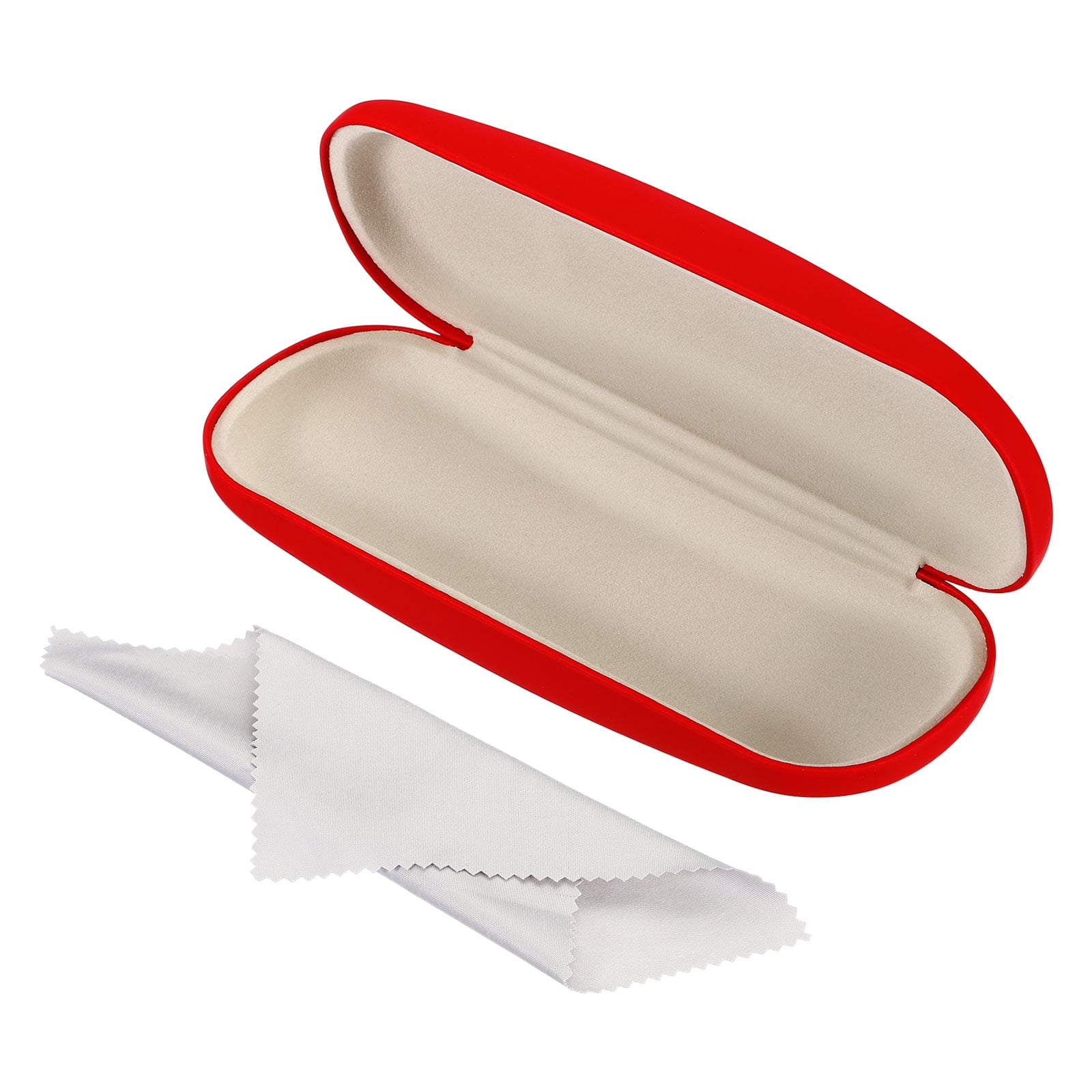 Uxcell Glasses Case, PU Leather Hard Shell Portable Protective Eyeglass ...