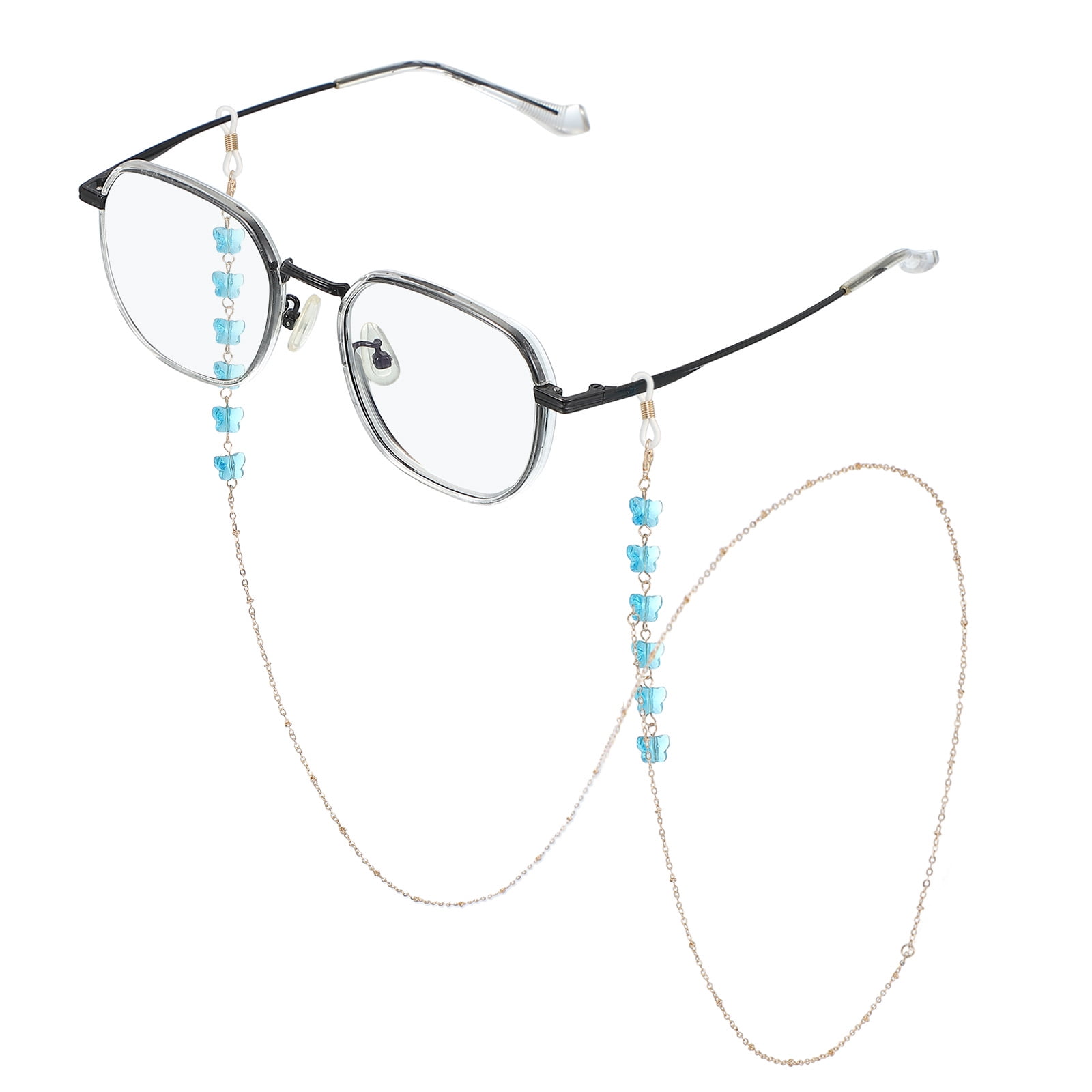 Uxcell Glasses Chain for Women, Eyeglasses Chain with Lanyard Crystal ...