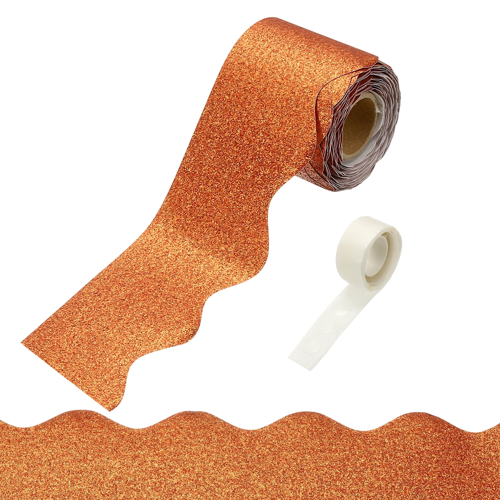 Uxcell Glitter Bulletin Board Borders, 32.8ft Light Brown Border with ...