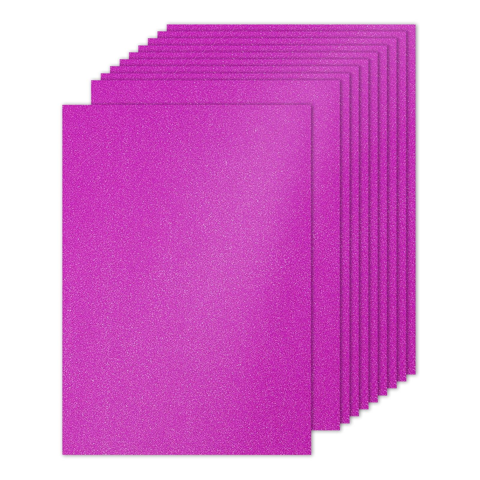 Uxcell Glitter Cardstock Paper, 250gsm Sparkly Paper 10 pack A4 Purple ...