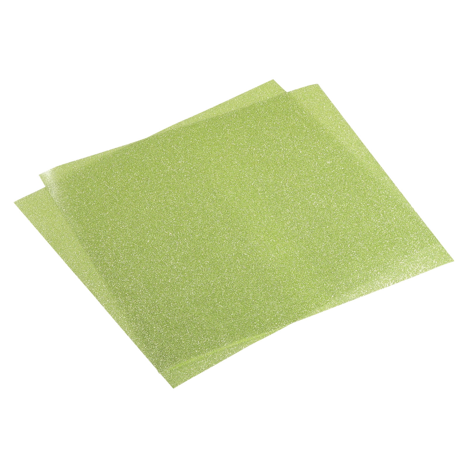 Uxcell Glitter Heat Transfer Vinyl Iron On Vinyl Fruit Green 12" x10 ...