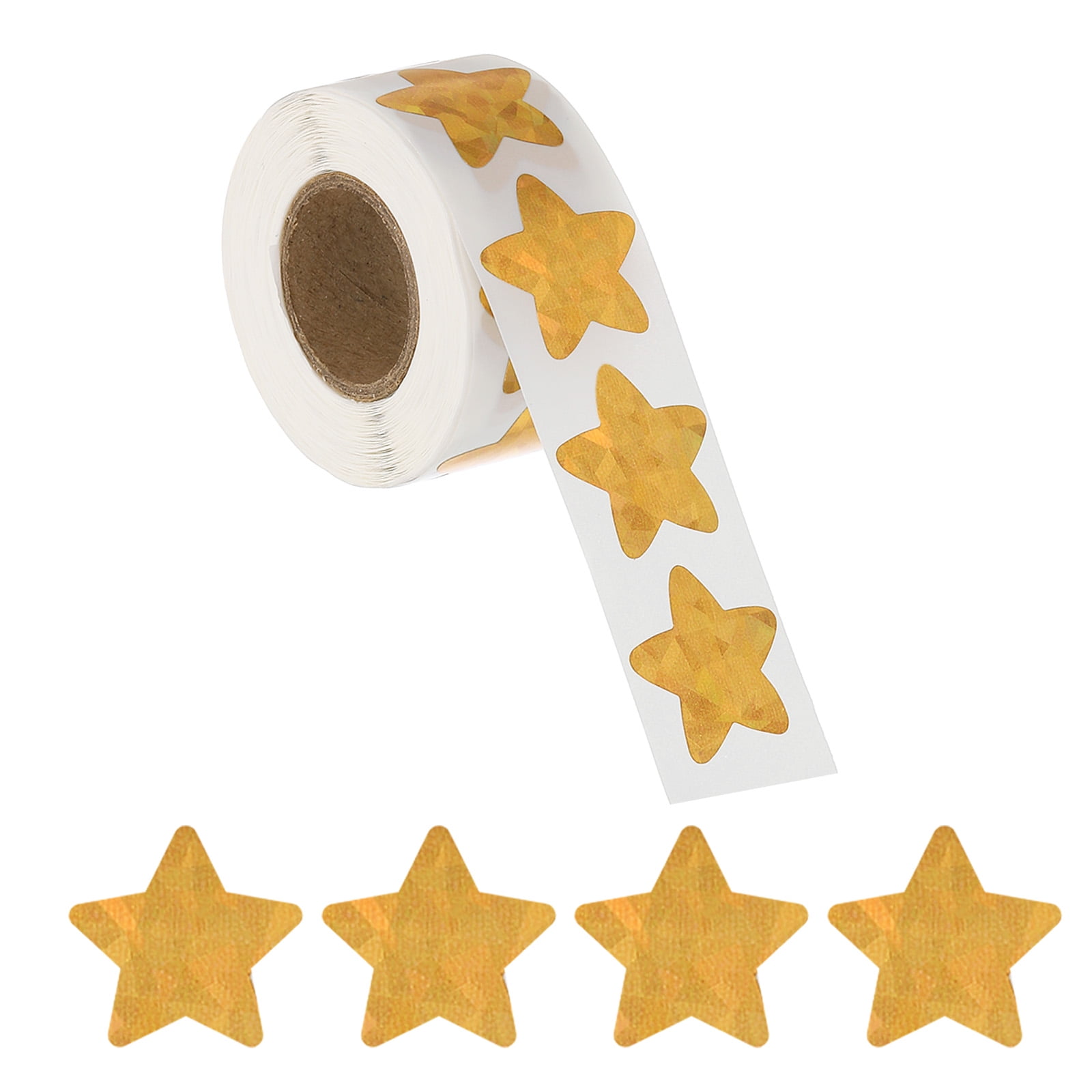 Uxcell Glitter Star Stickers, 500 Pcs Self Adhesive Metallic Small ...