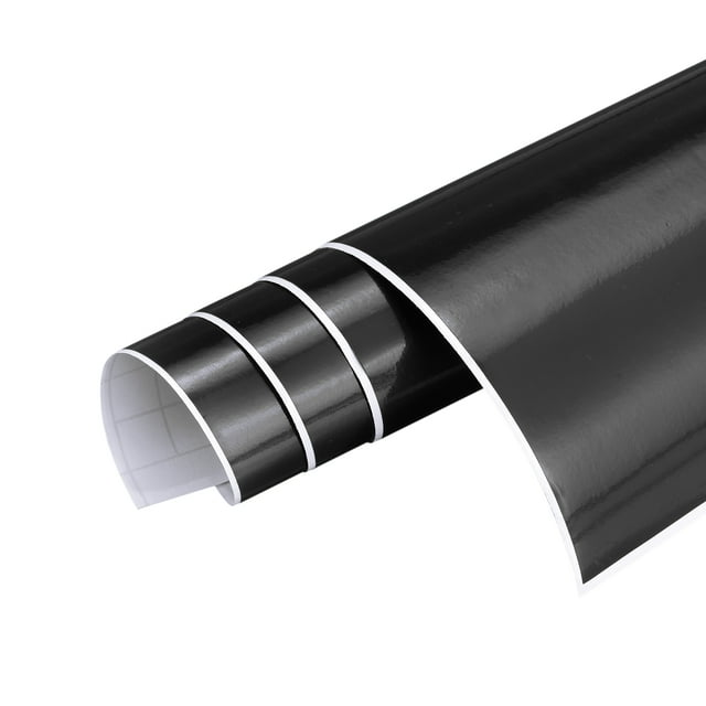Uxcell Gloss Vinyl Pvc Sheet Roll 11.8 In X 1.6 Ft Self Adhesive For