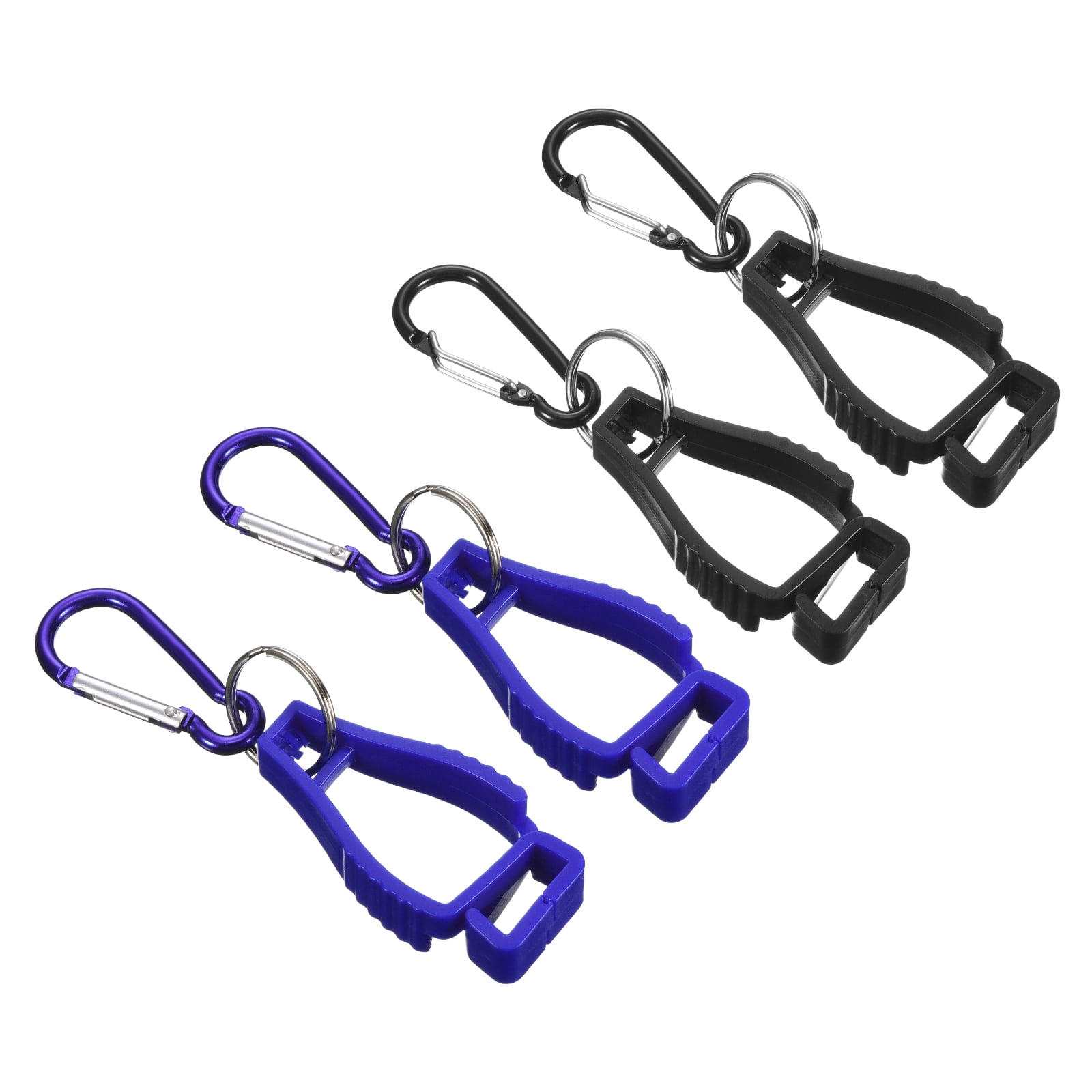 Uxcell Glove Clips Grips Holder for Construction Outdoor, Black Blue 4 ...