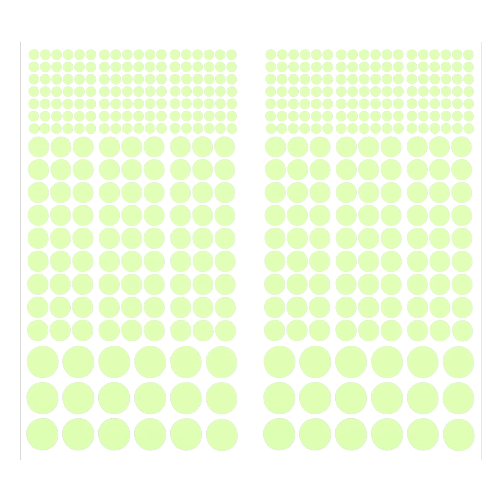 Uxcell Glow in the Dark Dot Stickers, Glow Dot Wall Decals, 408 Dots in ...