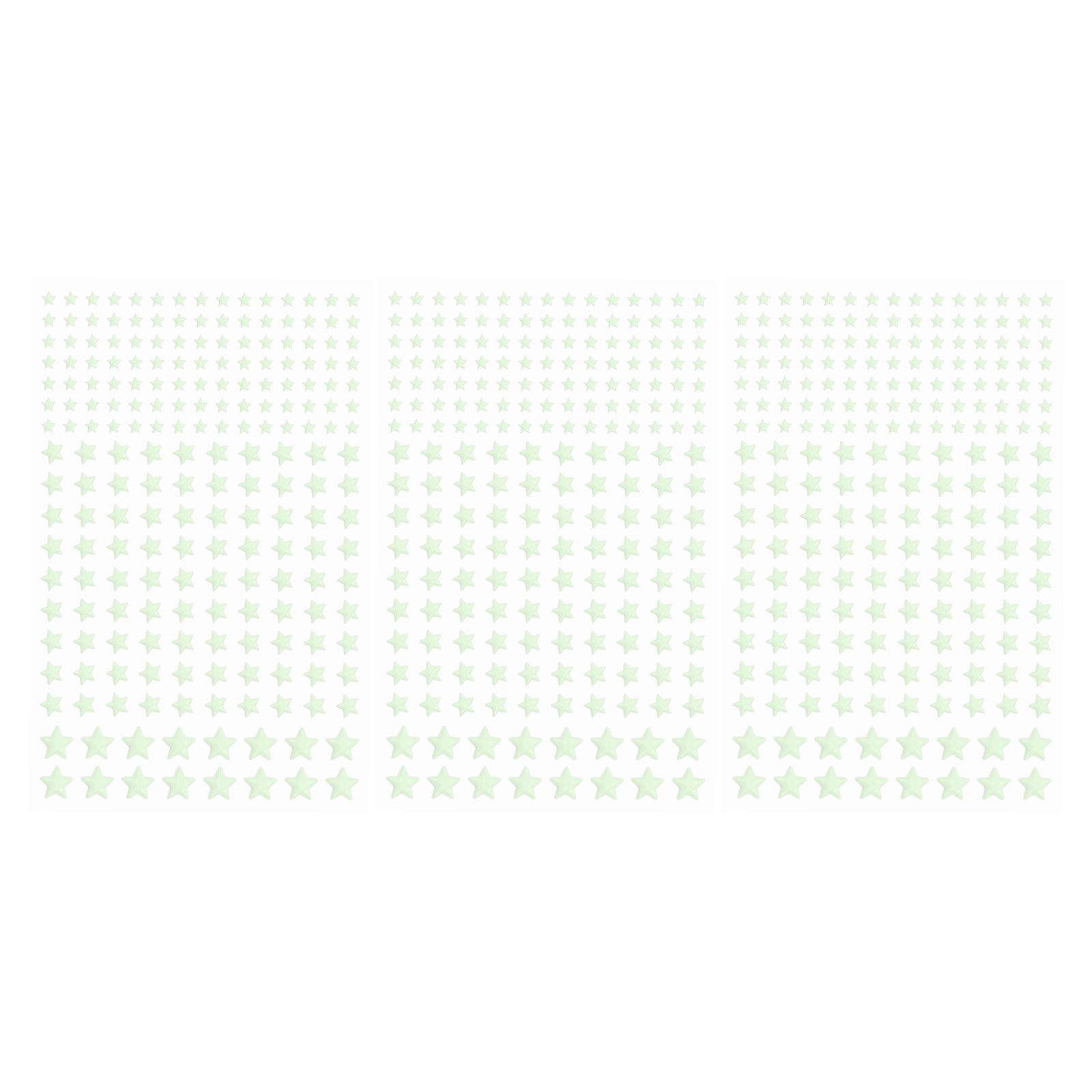 Uxcell Glow in the Dark Stars Decals Decor Green Wall Stickers for ...