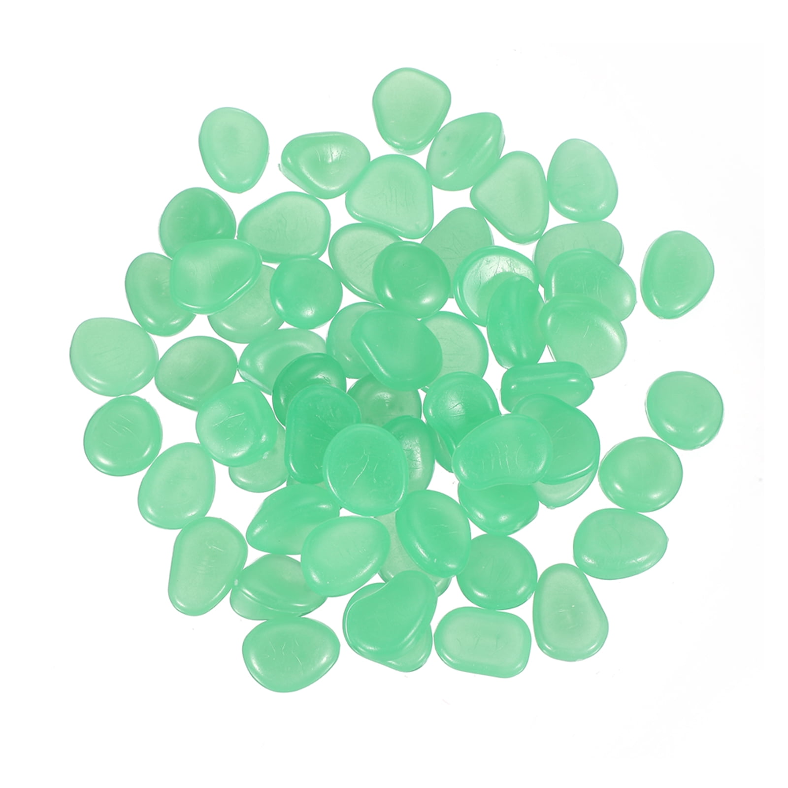 Uxcell Glowing Stones, 100 Pcs Glow in the Dark Rocks for Indoor ...