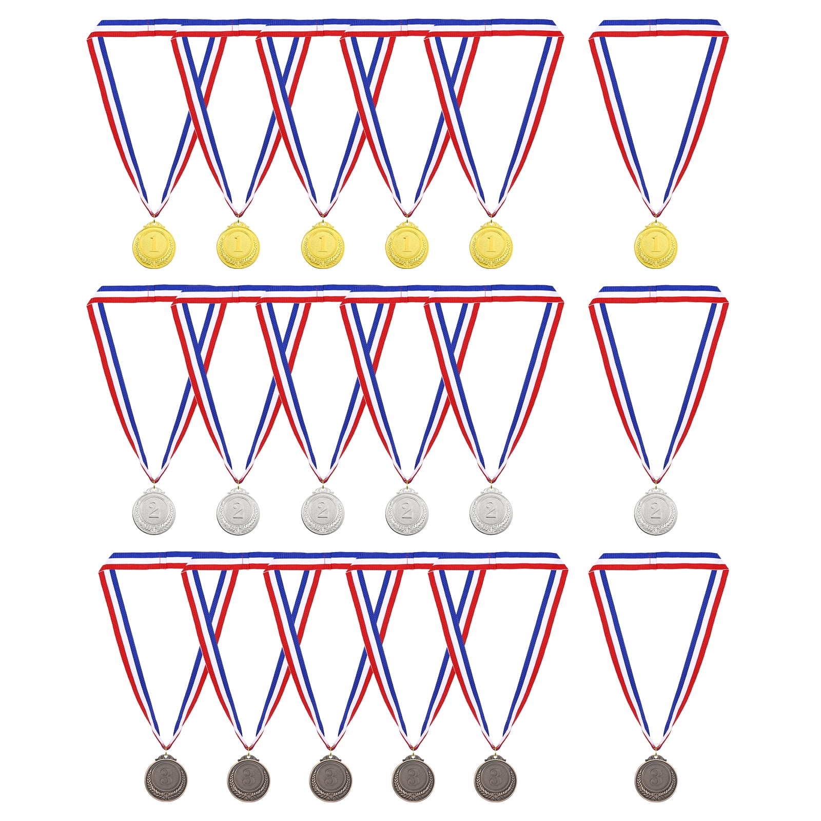 Uxcell Gold Award Medals, 1st 2nd 3rd Style Winner Medals with Neck ...