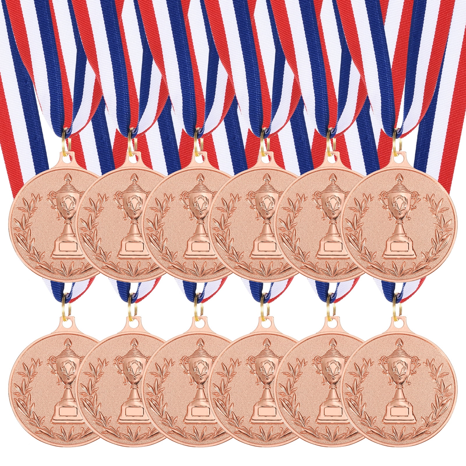 Uxcell Gold Award Medals, Winner Medals with Neck Ribbon Trophy Style ...