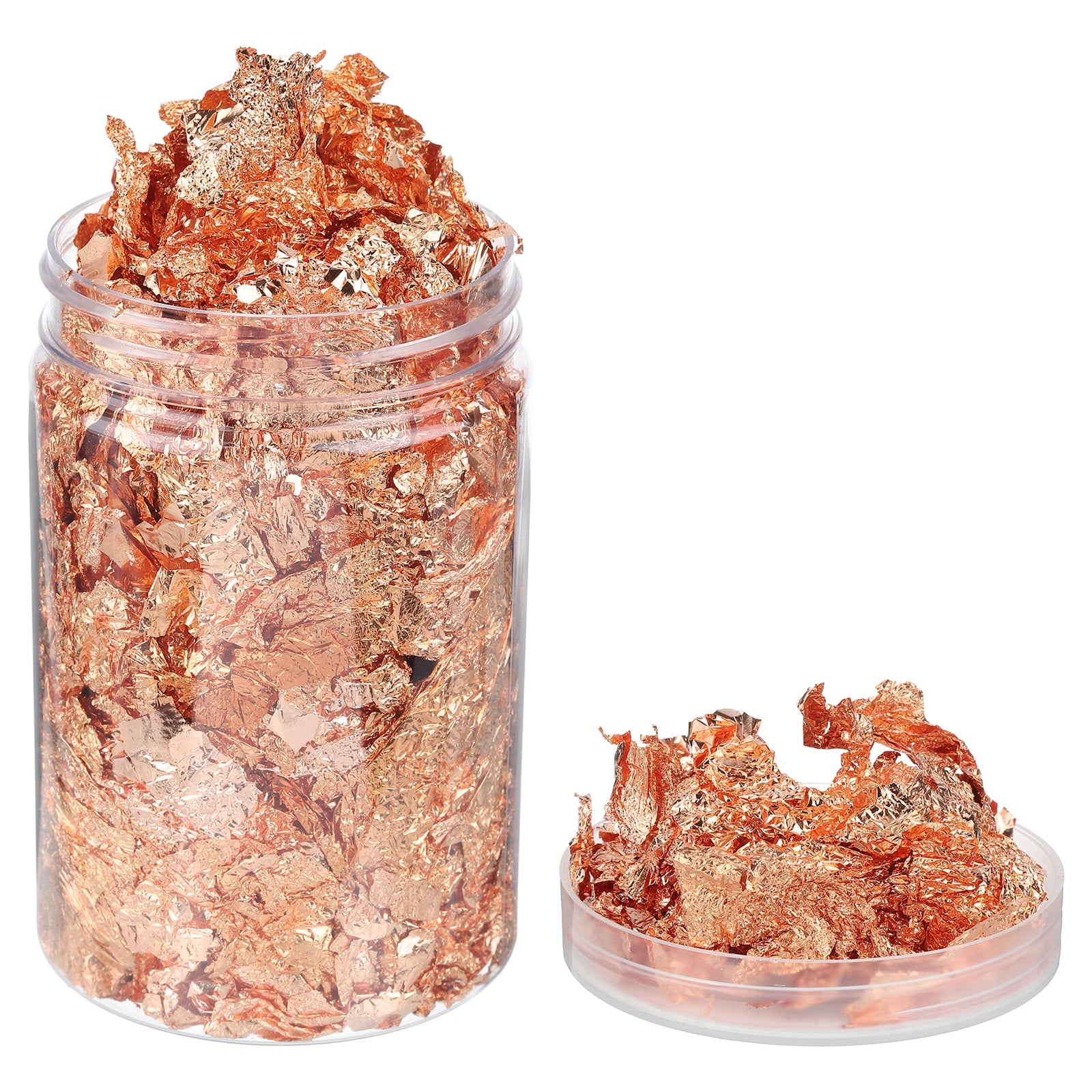 Uxcell Gold Flakes, Gold Resin Foil Metallic Nail Flakes Rose Golden ...