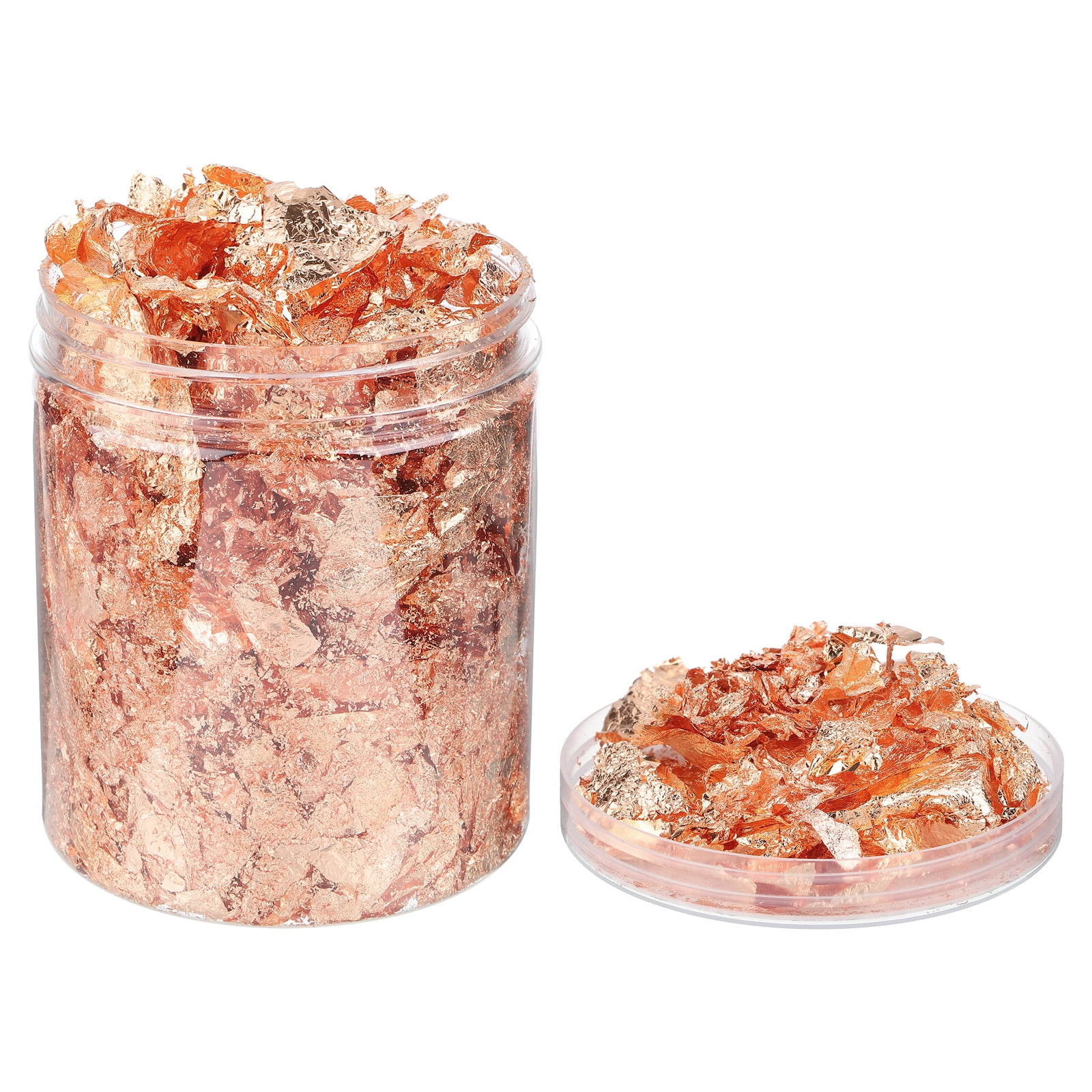 Uxcell Gold Flakes, Gold Resin Foil Metallic Nail Flakes Rose Golden ...