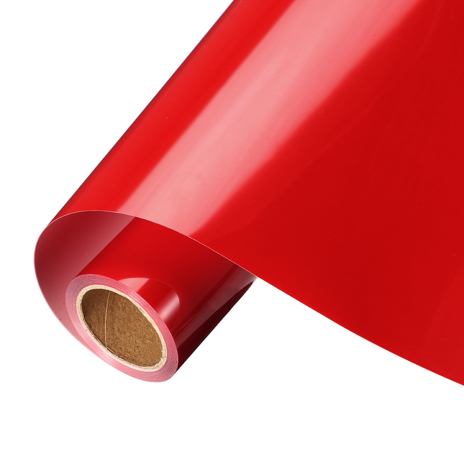 Uxcell Bright Red Heat Transfer Vinyl, 12 Inch x 8ft Vinyl Roll ...